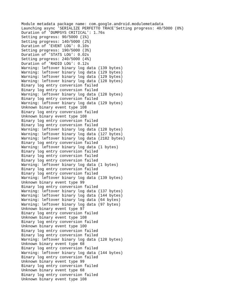 Dumpstate Log | PDF | Byte | Computer File Formats