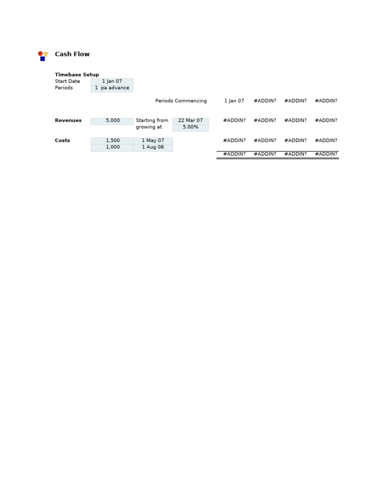 Cash Flow Overview and Setup | PDF