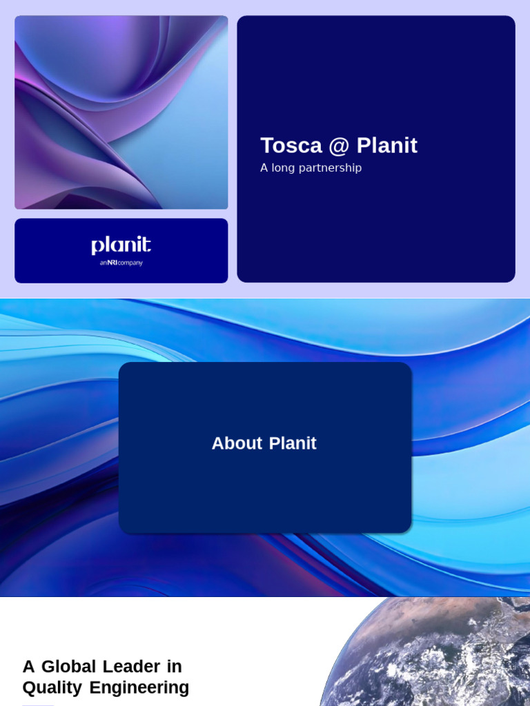 Planit Tosca Overview | PDF | New Product Development | Business