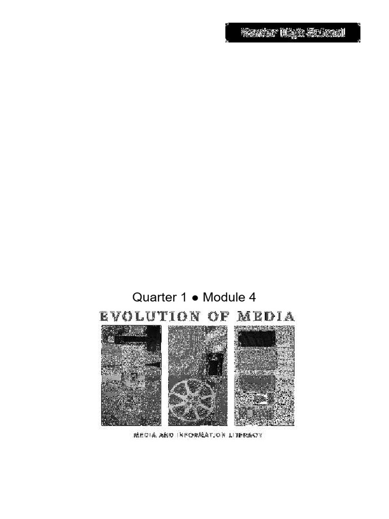 MIL - Q1 - W4 - Evolution of Media | PDF