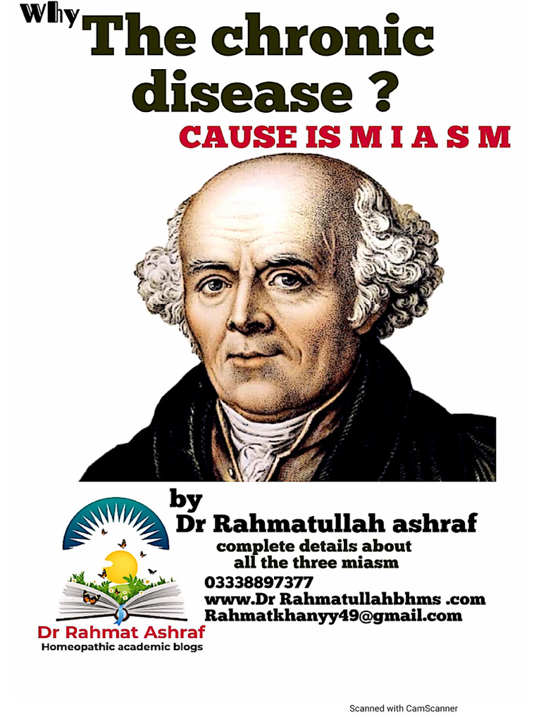 Chronic Disease Miasam Sora Syphilis Sycosis | PDF