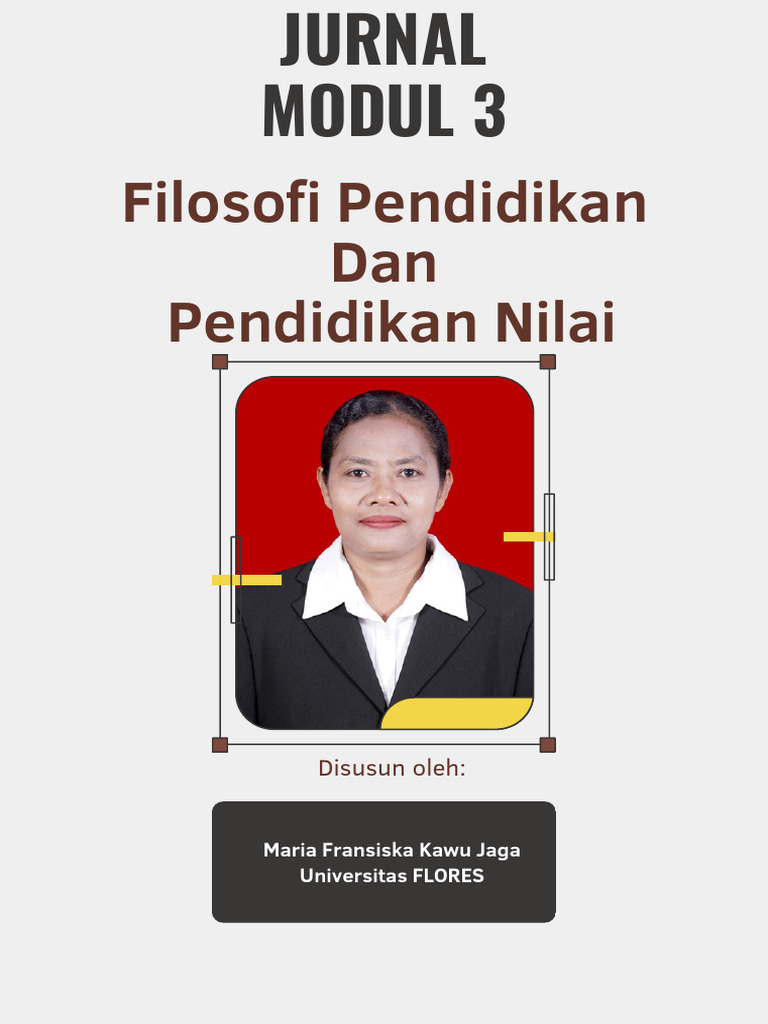 Filosofi Pendidikan dan Nilai di Indonesia | PDF