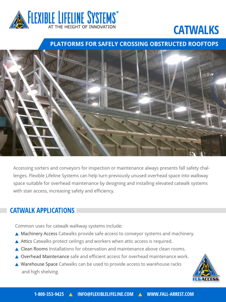 Catwalk Elevated Platfrom Fall Protection Web | PDF