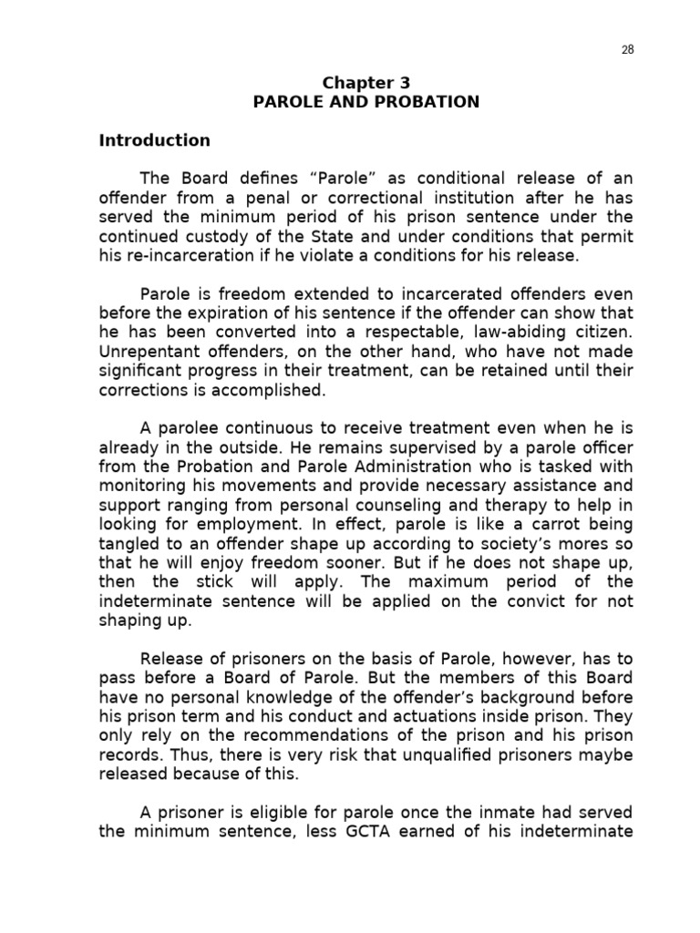 Parole Violation Guidelines and Procedures | PDF | Probation | Parole