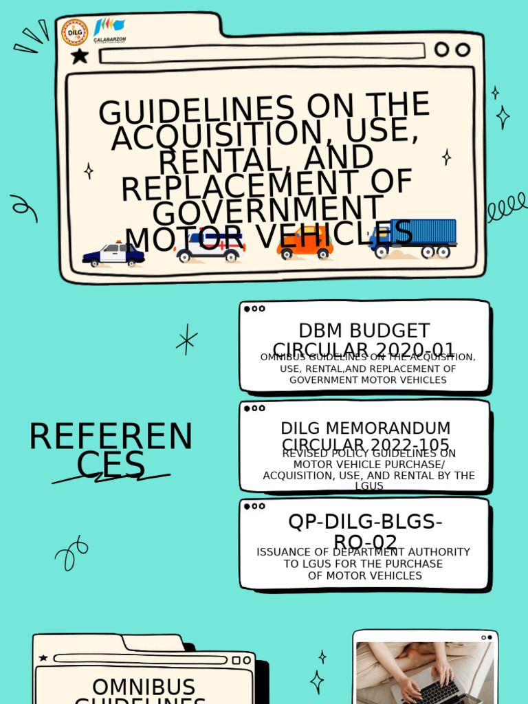 Omnibus Guidelines On The Acquisition, Use, Rental, and Replacement of ...