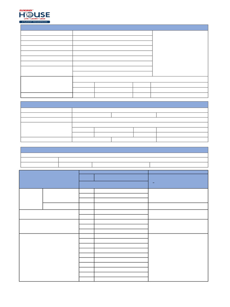 SUNWAY Malay Residence Application Form - 202312 | PDF | Lease | Payments