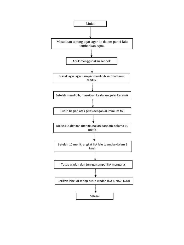 Flow Chart Prosedur NA | PDF