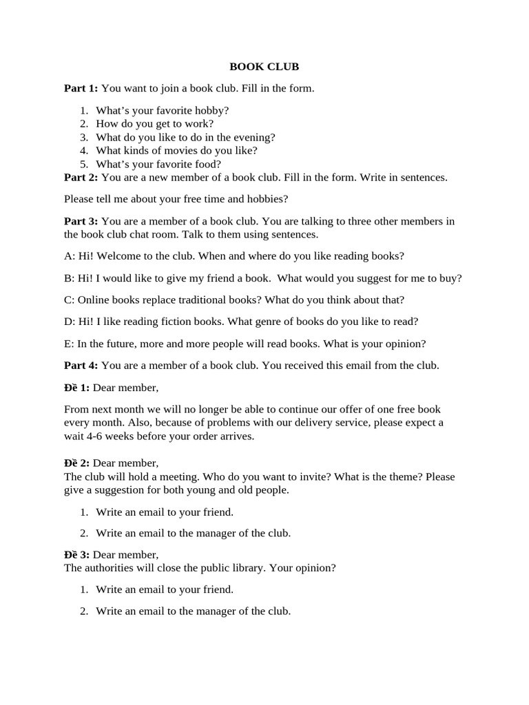 Book Club | PDF
