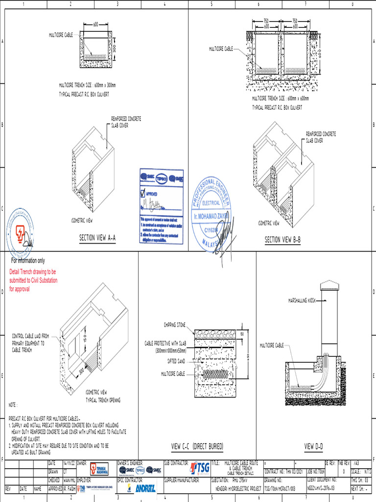 Cable Detail - Cable Trench | PDF | Building Materials | Building