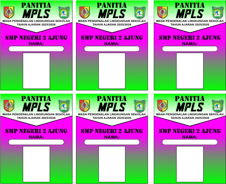 Id Card Panitia MPLS 4 | PDF
