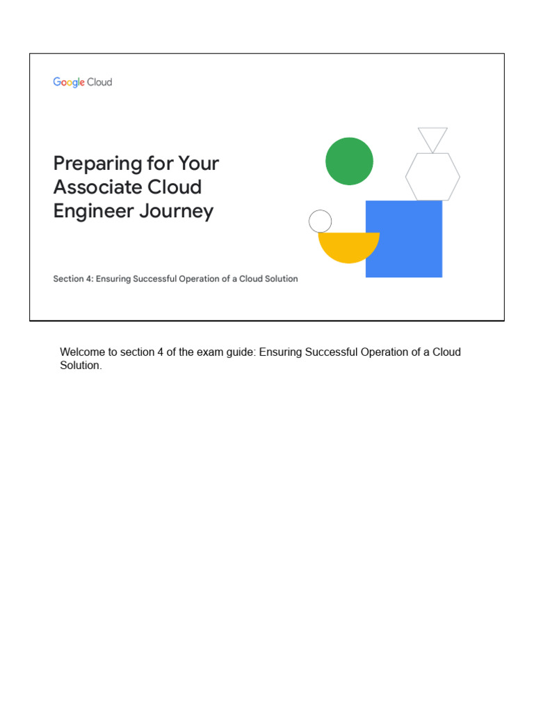 04-Ensuring Successful Operation of A Cloud Solution | PDF | Cloud ...