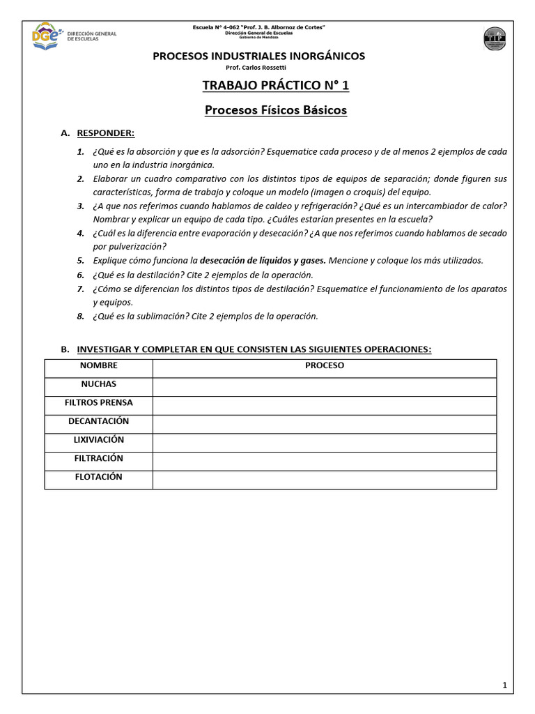 Procesos Industriales Inorgánicos | PDF | Destilación | Ingeniería de ...