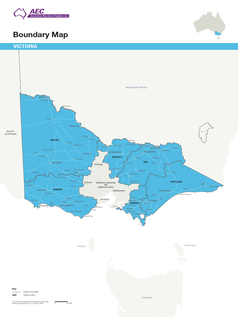 Victoria Electoral Boundaries 2024 | PDF | Football Codes | Melbourne