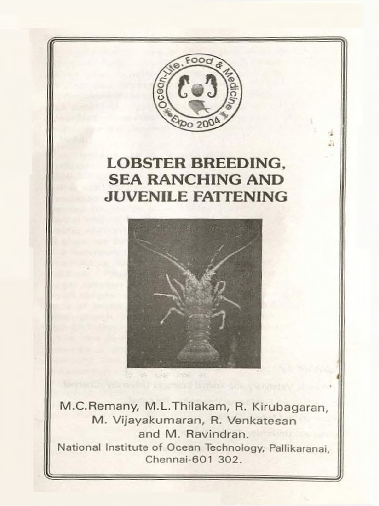 Lobster Breeding MC Remany | PDF