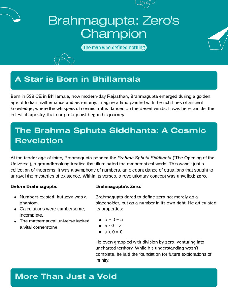 Brahmagupta Zero's Champion 20250617 134125 0000 | PDF | Mathematics