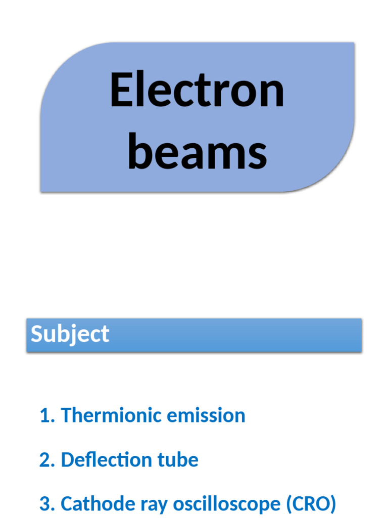 30.electron Beams | PDF
