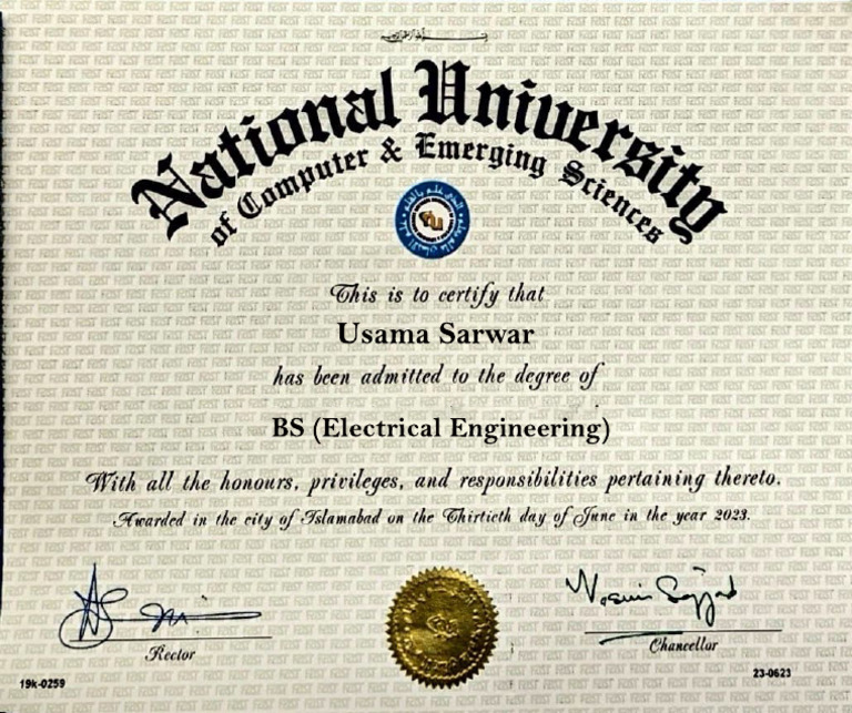 Usama Sarwar - 2199029 | PDF