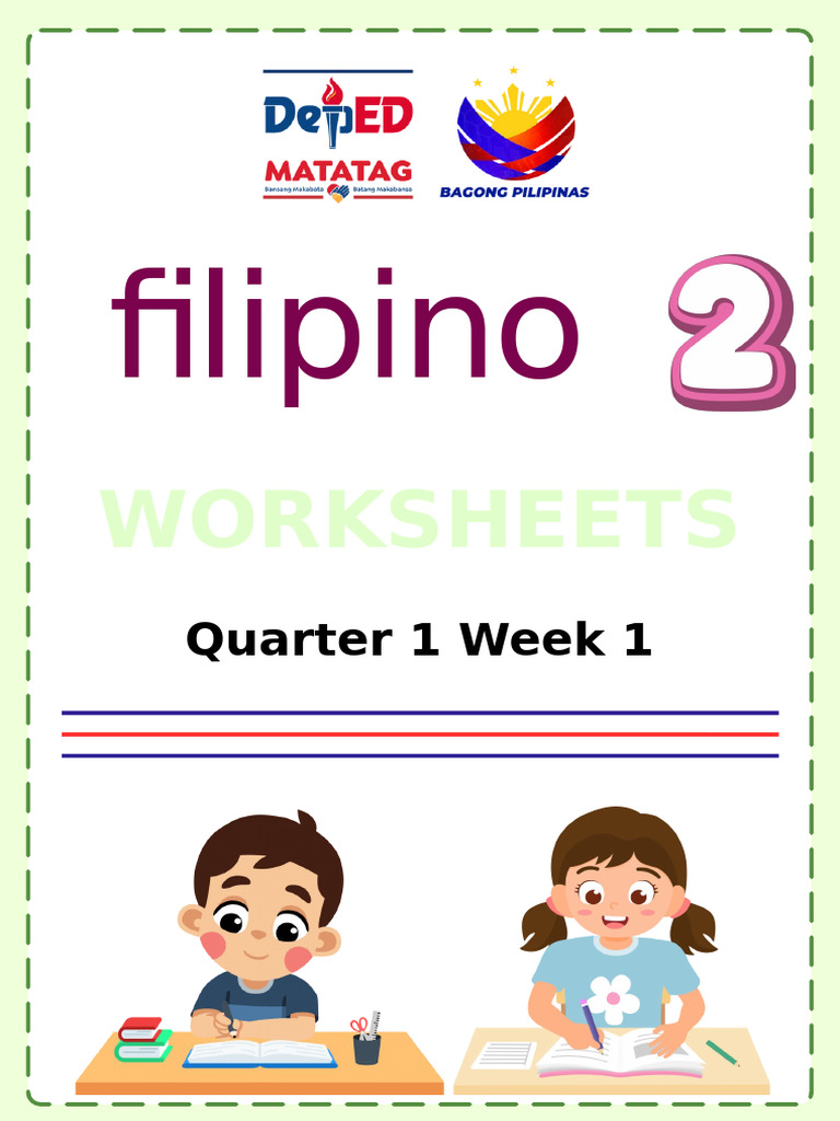 Filipino 2 Worksheet Q1 W1 | PDF