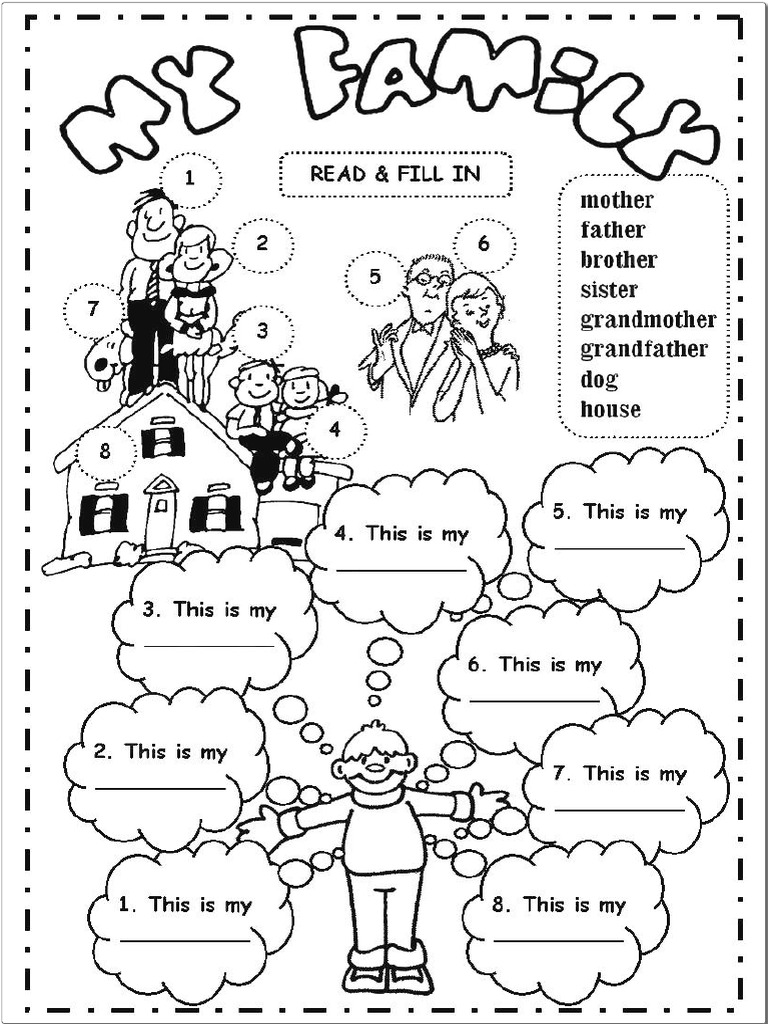 My Family (3) - ESL Worksheet by Gabitza | PDF