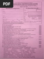 Blood Donor Questionnaire Form | PDF
