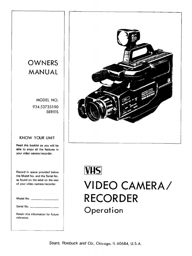 Vi Deo Camera/ Recorder: Owners | PDF | Camera | Battery Charger
