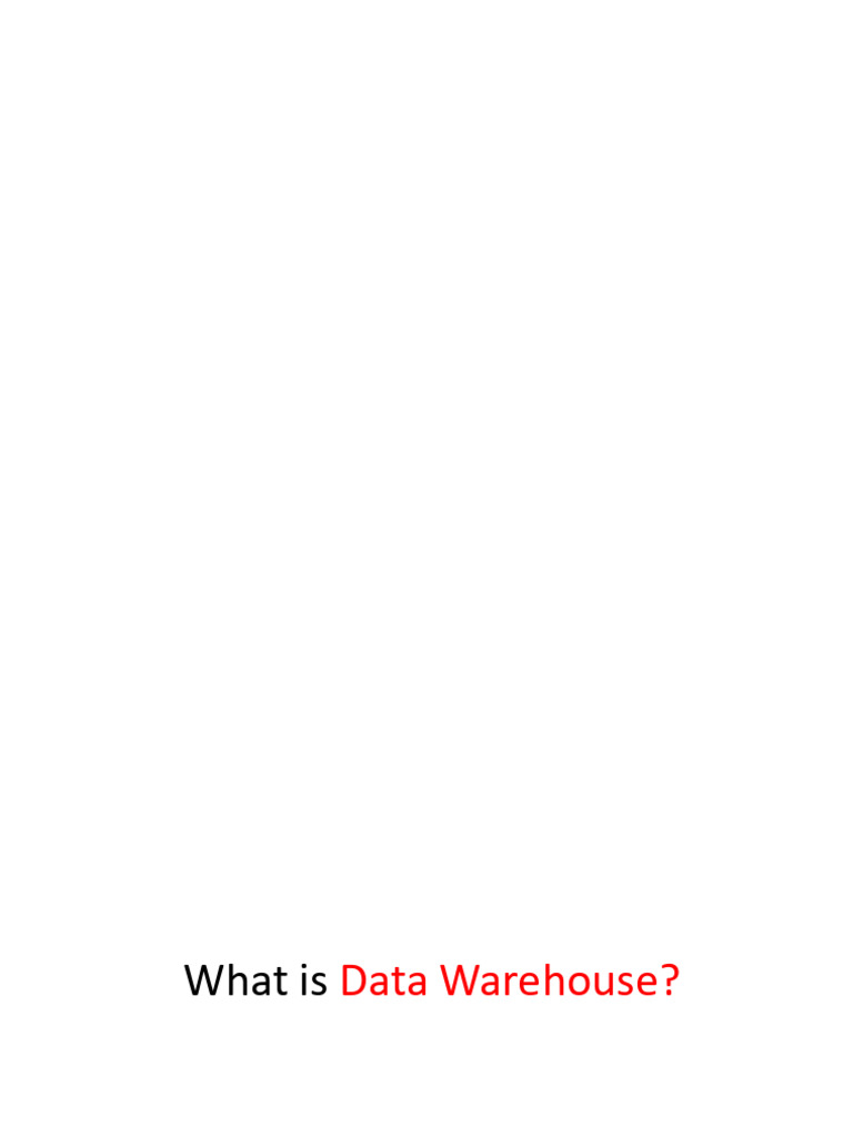 Chapter 3 - Data Warehouse | PDF | Data Warehouse | Databases