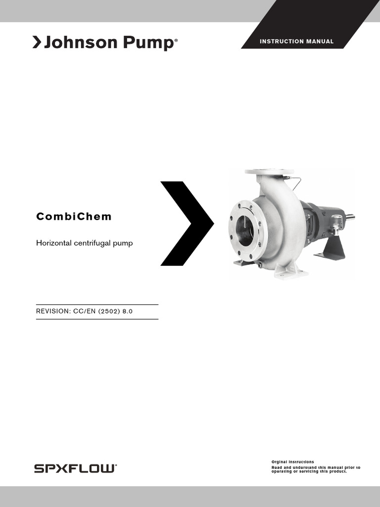 Johnson CombiChem Manual | PDF | Pump | Bearing (Mechanical)