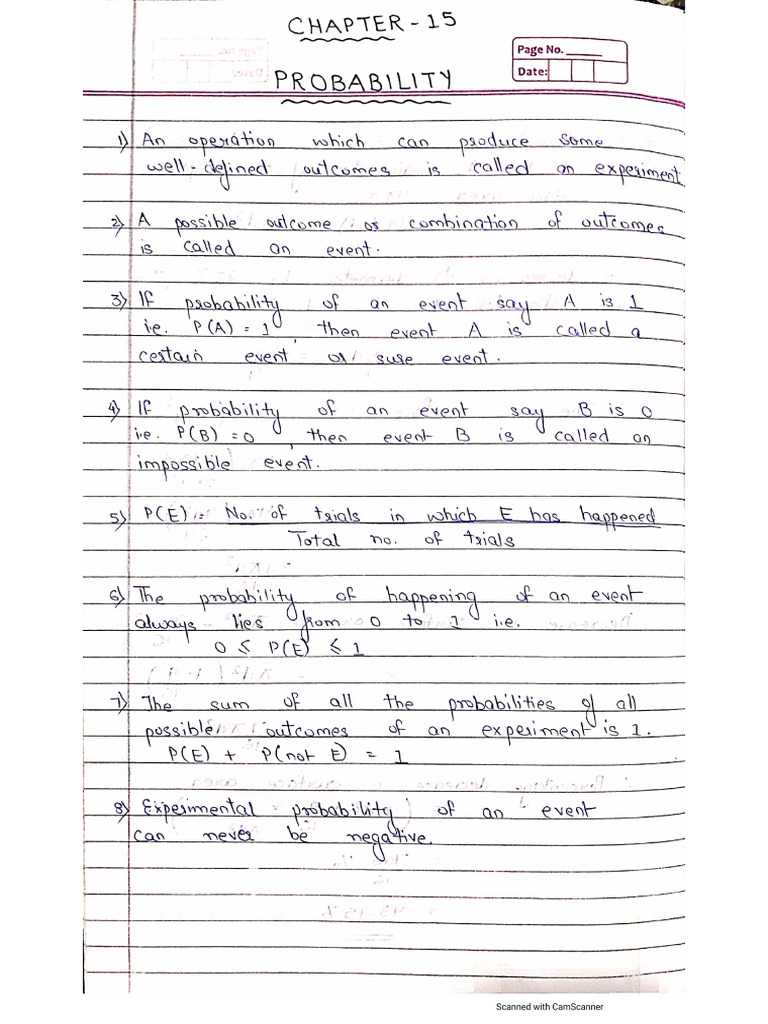 Maths Class 9 Chapter 15 Notes | PDF