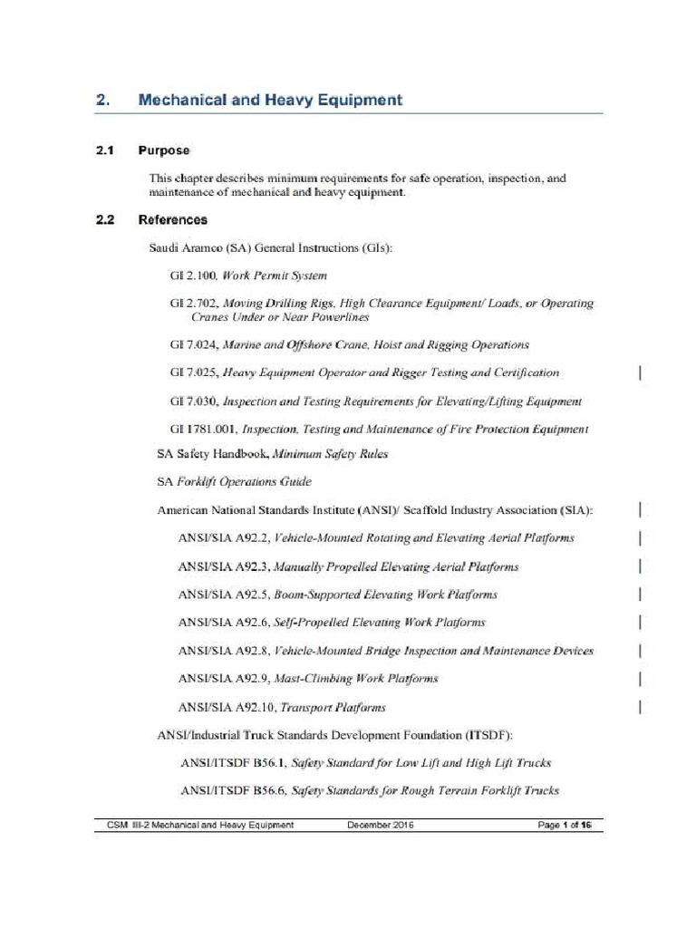 Saudi Aramco CSM Requirements | PDF