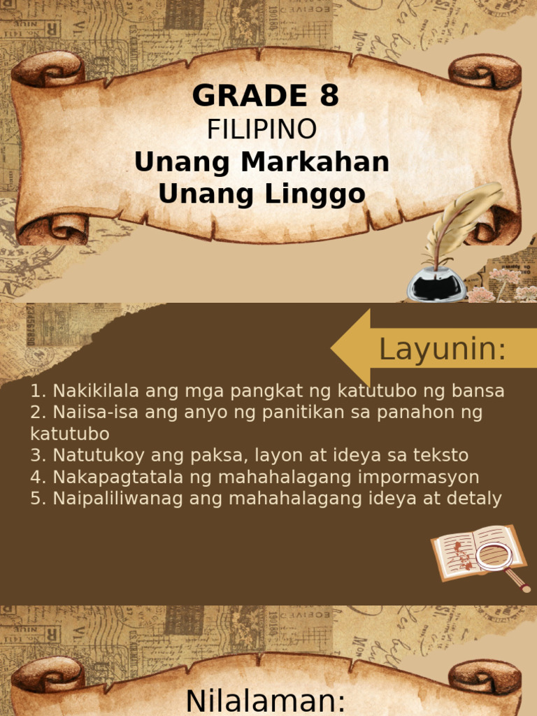 Grade 8 Filipino June 16 20 | PDF