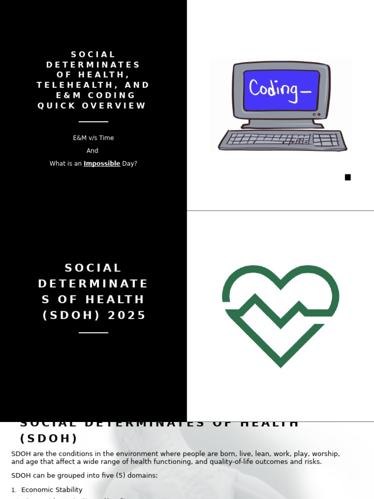 SDOH, E&M Overview, Tele 2025 Presentation | PDF | Medicare (United ...