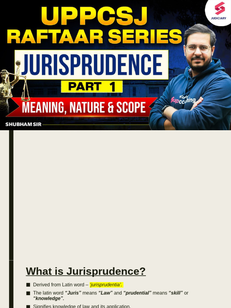 Understanding Jurisprudence Basics | PDF | Jurisprudence | Applied ...