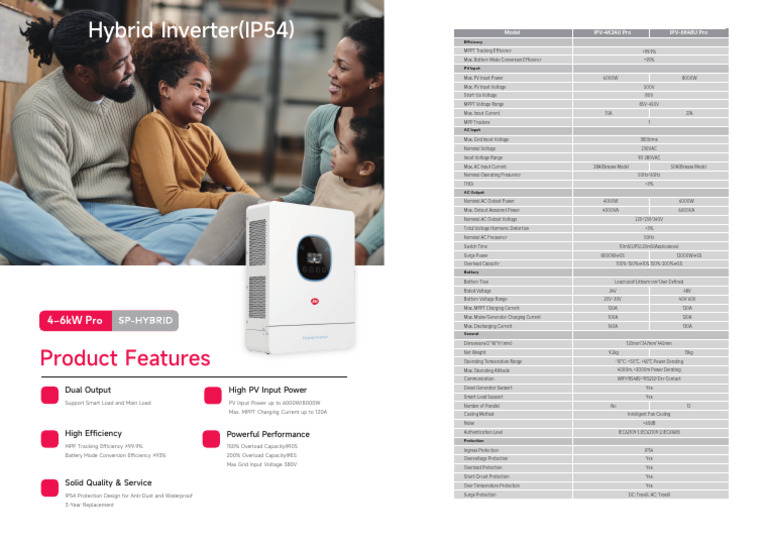 Itel IPV-4K24U Pro IPV-6K48U Pro Datasheet | PDF | Electrical Equipment ...