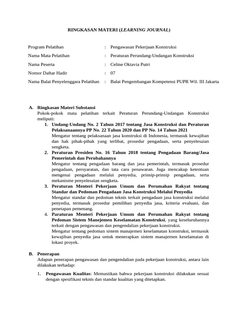 Format Learning Journal | PDF