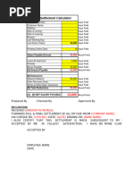 Full and Final Settlement Letter Format | PDF