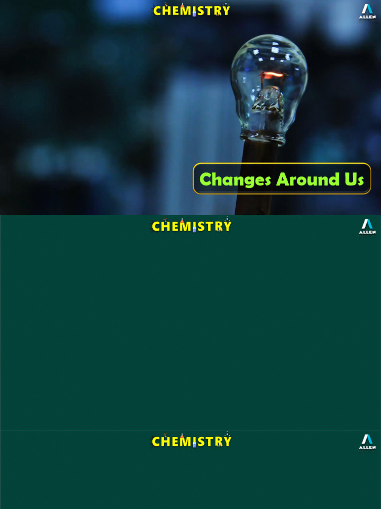 Regular Class - Physical and Chemical Changes - L3-01 | PDF | Chemical ...