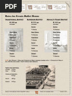 Chief's Boma Buffet Experience | PDF | Restaurants | Buffet