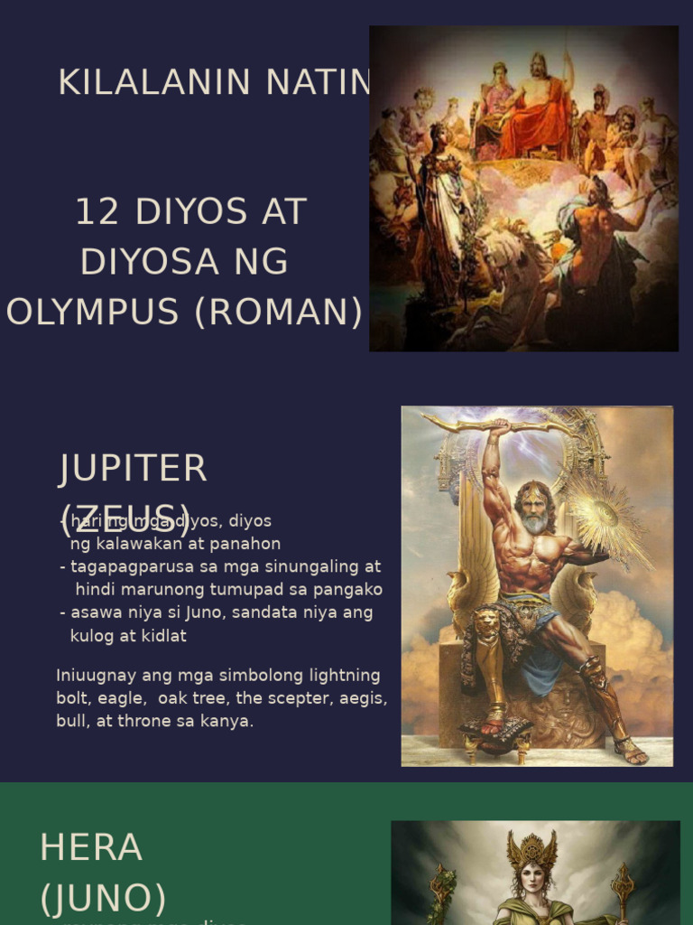 Classical Mythology Mga Diyos at Diyosa | PDF