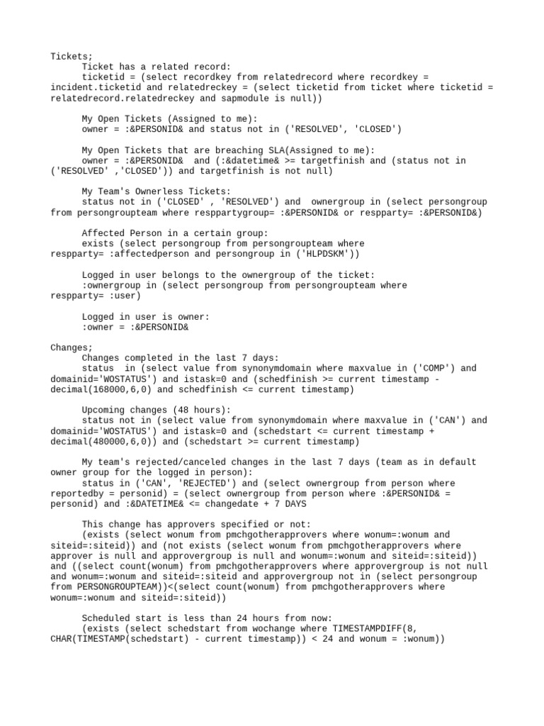 Frequently Used Queries | PDF | Computing | Data Management