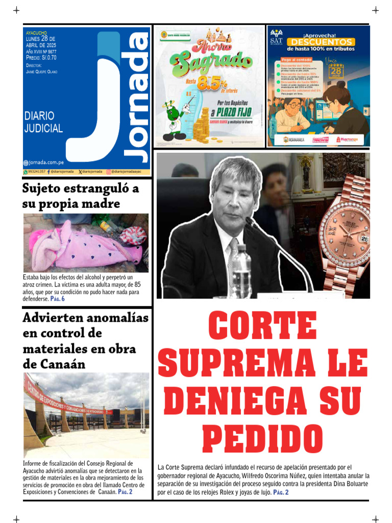 Jornada Diario 4-28-2025 | PDF