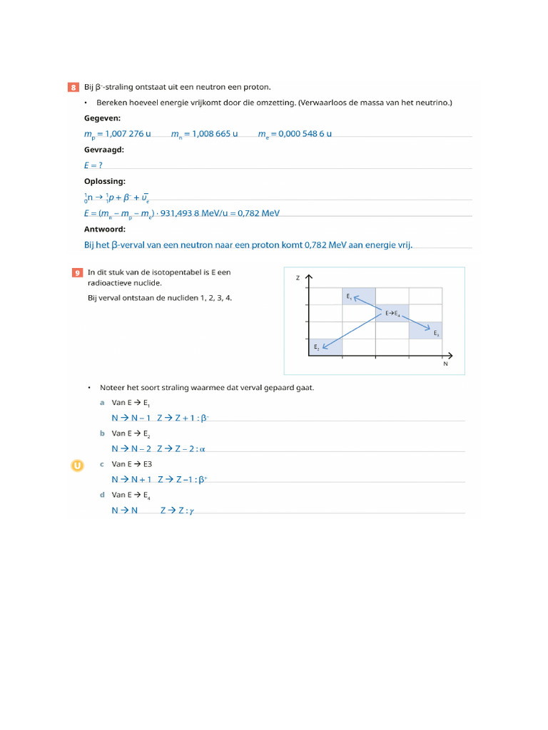 Verbetersleutel Oef. 8-10 Op p219 | PDF