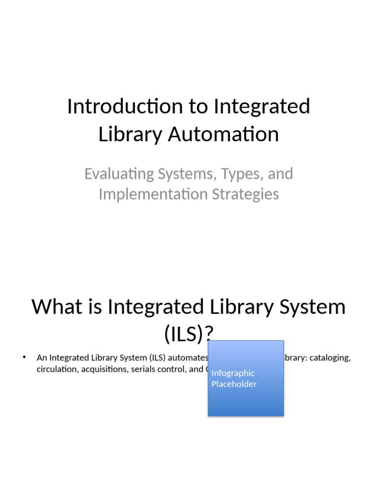 Integrated Library Automation With Infographics | PDF | Cloud Computing ...