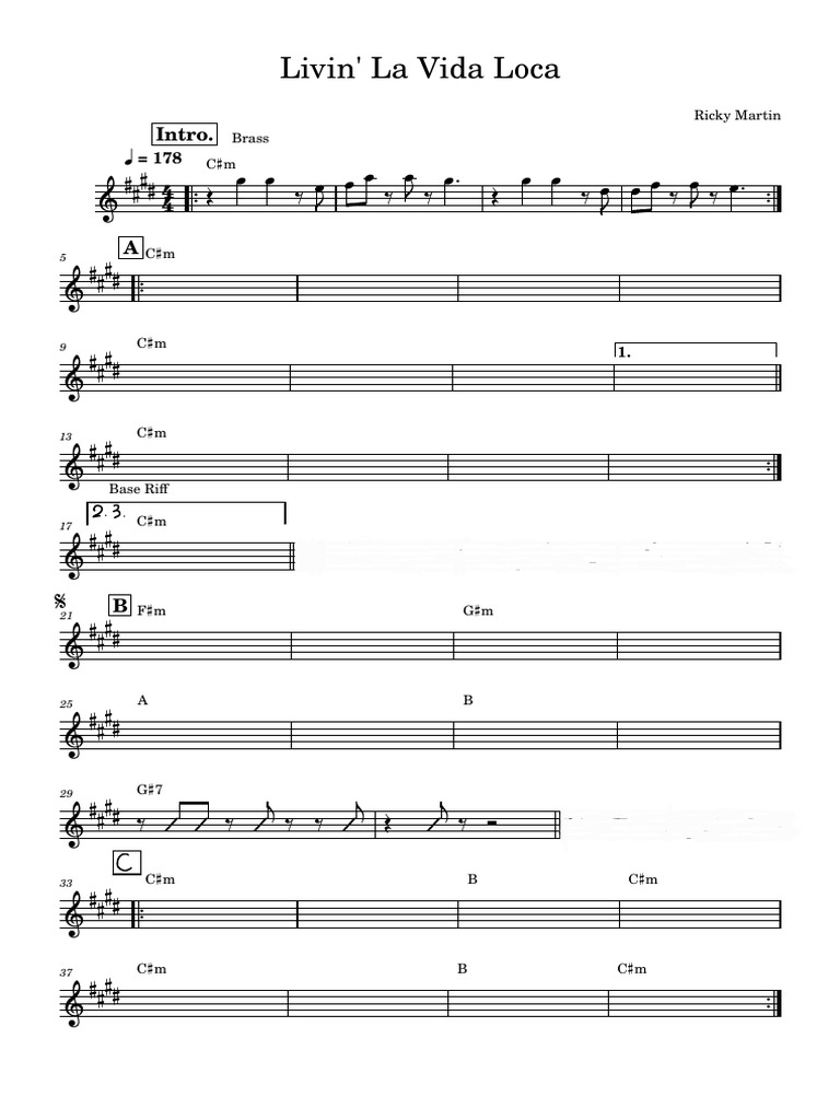 Livin - La Vida Loca | PDF