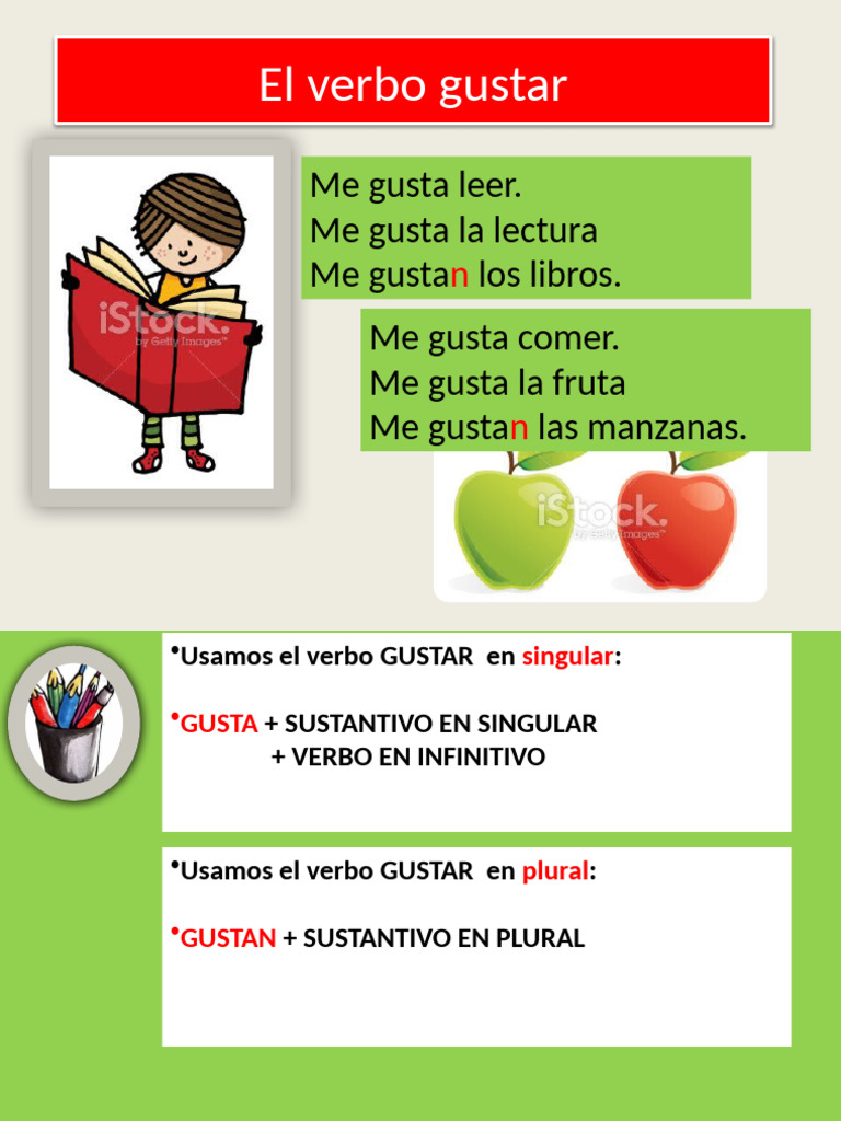 El Verbo Gustar 7º Ano | PDF