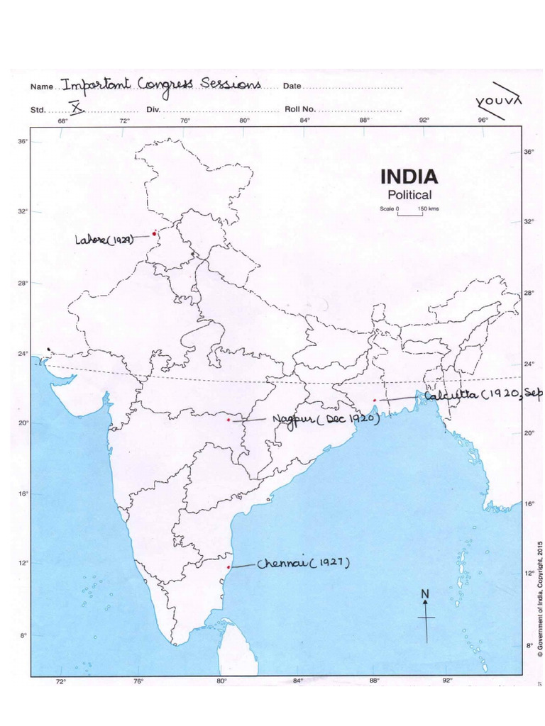 Important Congress Sessions - Class 10 | PDF