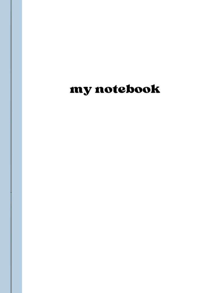 Freebie Notebook Covers 4 | PDF