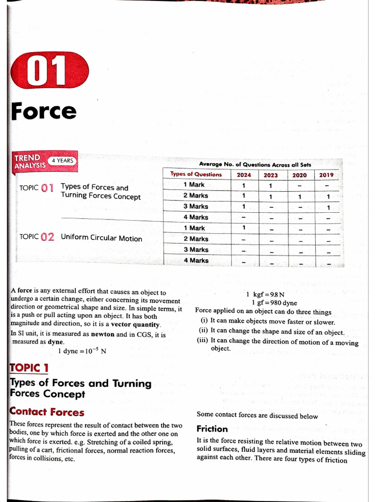 Force, Work Power Energy and Machines PDF | PDF