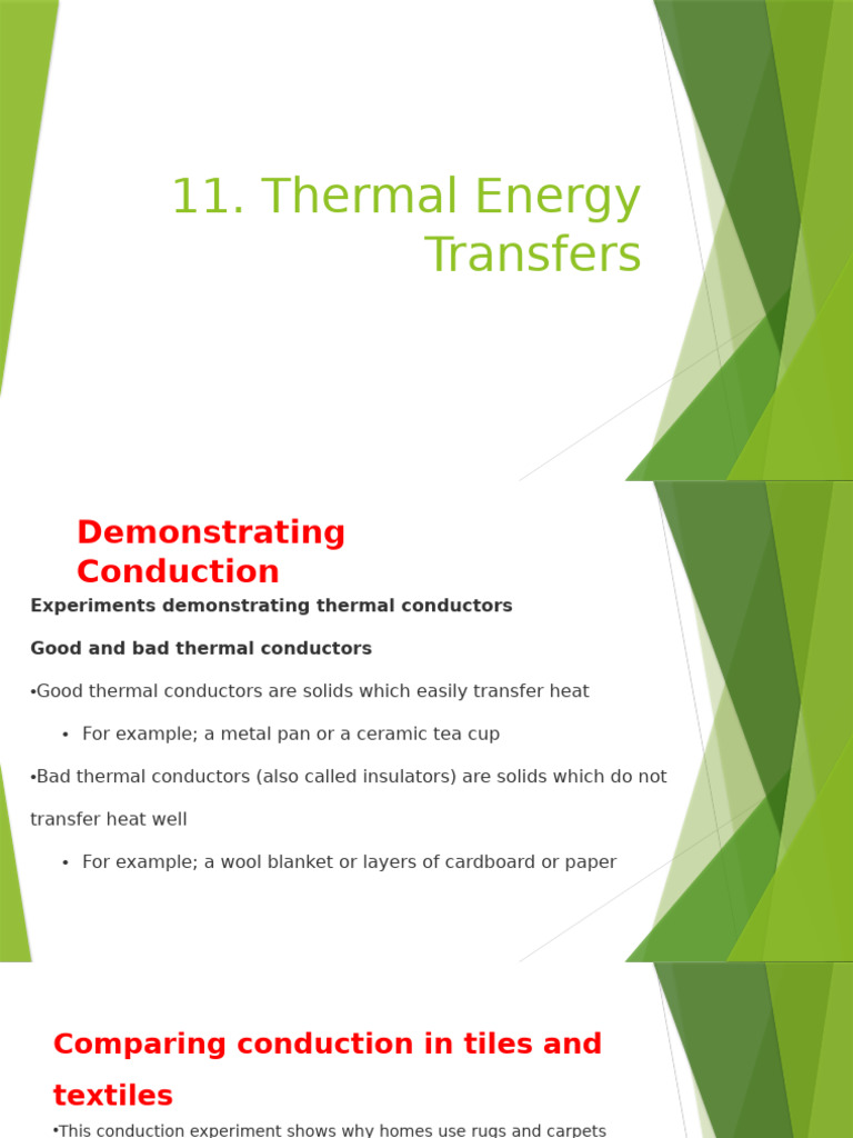 Thermal Energy Transfers | PDF | Greenhouse Effect | Convection