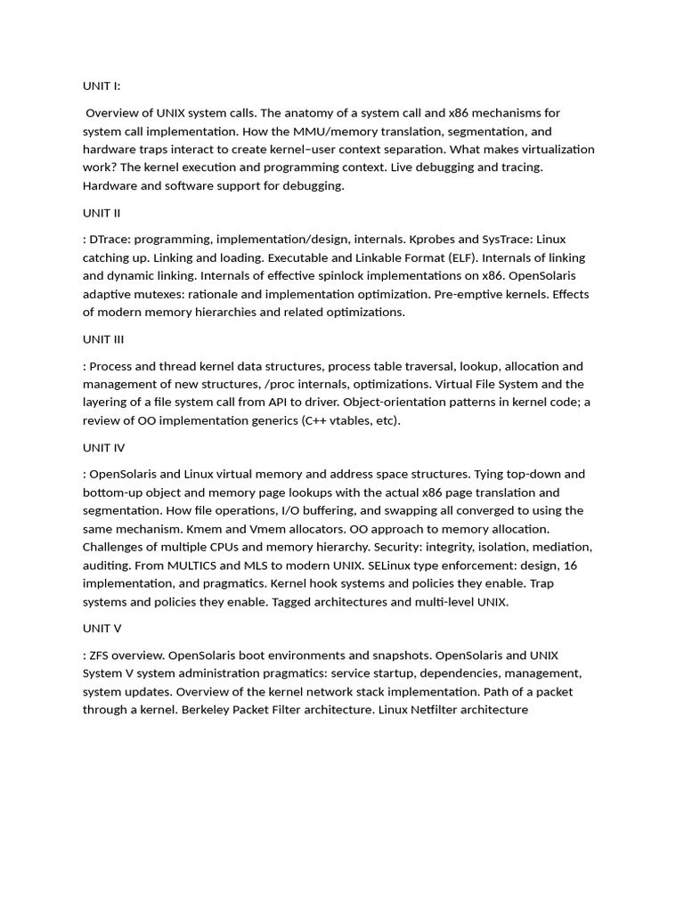 Advance Operating System | PDF