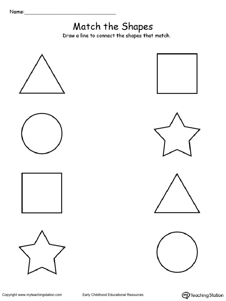 Mts Match The Shapes | PDF